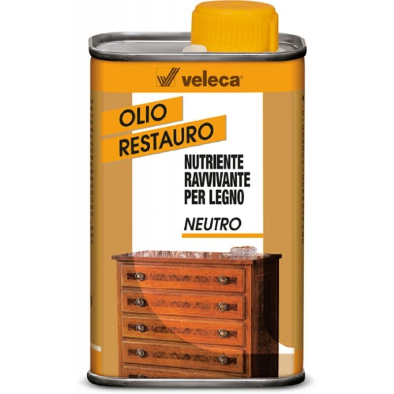 Olio Restauro per Legno, Mobili Veleca art. 338 colore Noce 250 ml
