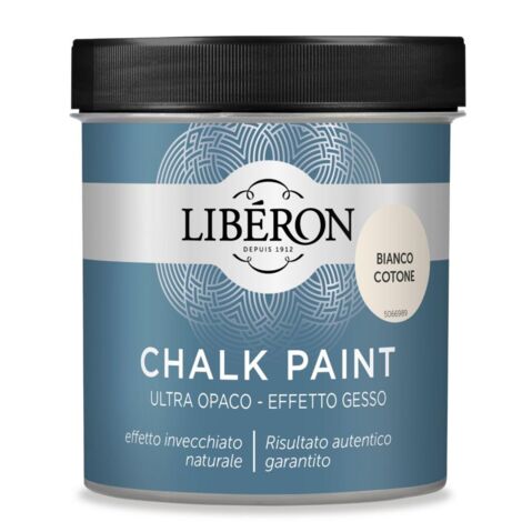 Liberon Chalk Paint Shabby per Tutti i Materiali Colore Bianco Cotone ...