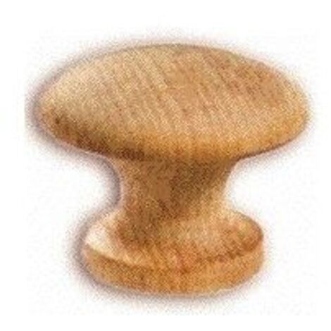 Pomolo In Legno di Faggio finitura Grezza misura 32 mm art.03.2003 2pz