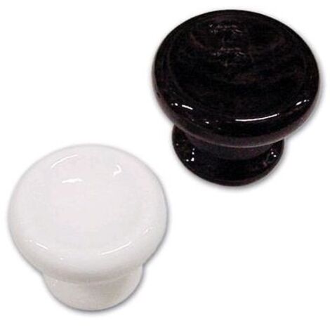 POMOLO LEGNO 38MM BIANCO