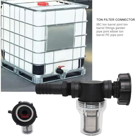GROOFOO IBC Tank Adapter with Filter, Adapter for IBC, Tank Fittings PE ...