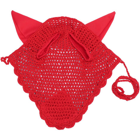 Horse Ear Bonnet Cotton Breathable Horse Fly Veil Ear Net Crochet ...