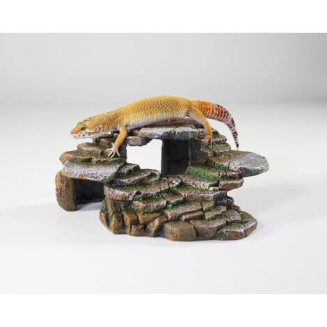 Reptology Shale Scape Step Ledge & Cave Hideout – Basking Area ...