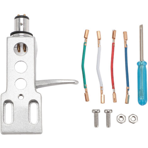 Phono Headshell with Wires Aluminum Alloy Universal Turntable Head ...