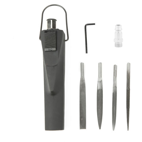 Pneumatic Air Powered File Includes 1 Flat Cut 1 Half Round 1 Round & 1 ...