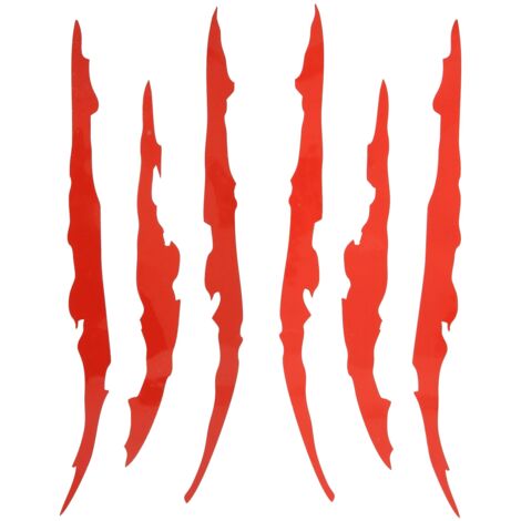 2PCS Car Sticker Claw Marks Monster Scratch Sticker Vinyl Car Headlight ...