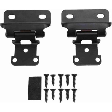 2Pcs Self Closing Cabinet Hinge 1/2in Enhanced Safety Steel Semi Wrap ...