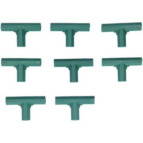 8Pcs T shape Connector DIY Plant Stake Joint Tee Adapter for 16mm ...