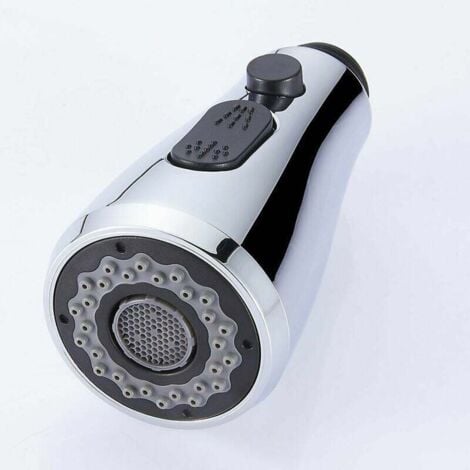 Kitchen Tap Spray Head, 3 Modes Taps Aerator with Control Button Anti ...