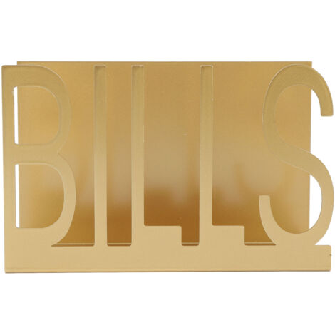 Desktop Metal Mail Holder Cutout Design Desk Letter Envelope Document ...