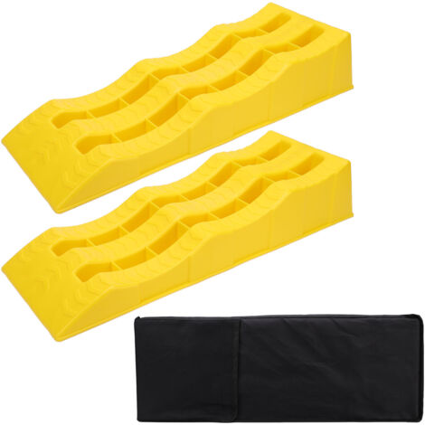 2PCS Automotive Leveling Ramp 7716LBS Capacity 3 Different Height Long ...