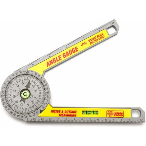 Protractor, High Accuracy Measuring Ruler Tool, 1 Piece GROOFOO