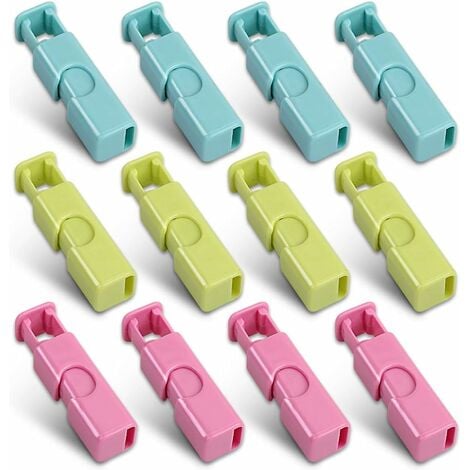 Set of 12 Bread Bag Clips - Assorted Colors GROOFOO