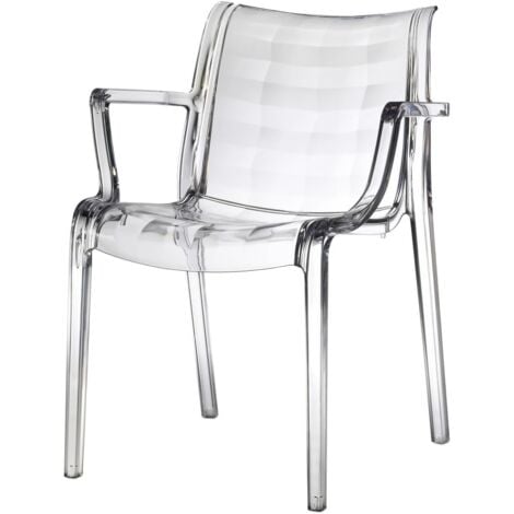Chaises transparentes design - EXTRAODINARIA transparente - lot de deux ...