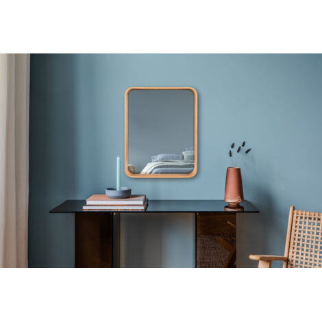 Miroir déco design, Miroir Tilda, cadre bois, format compact Marron en ...