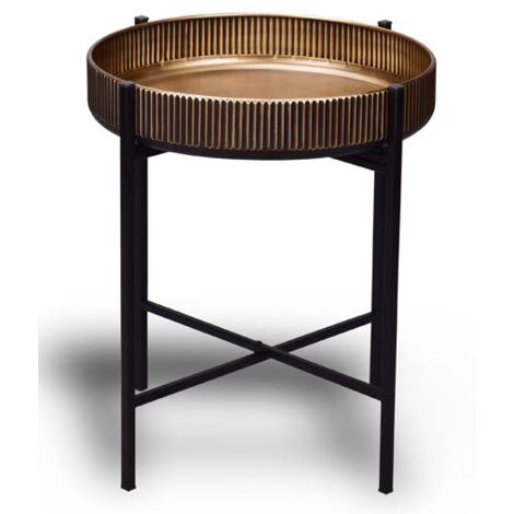 Table d'appoint, Table d'appoint design métal Jane S Or en Metal, BOITE ...