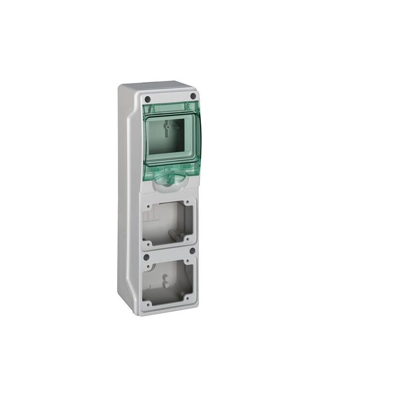 Minicofret KAEDRA für industrielle Steckdosen 4 Module 98x310mm