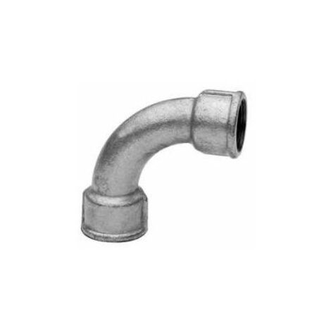 90° Bogen H-H Durchmesser 76 Verzinkter Stahl