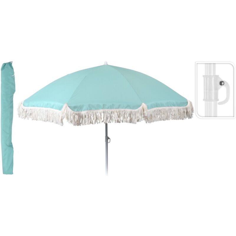 Parasol playa koopman Ø 176 cm azul claro