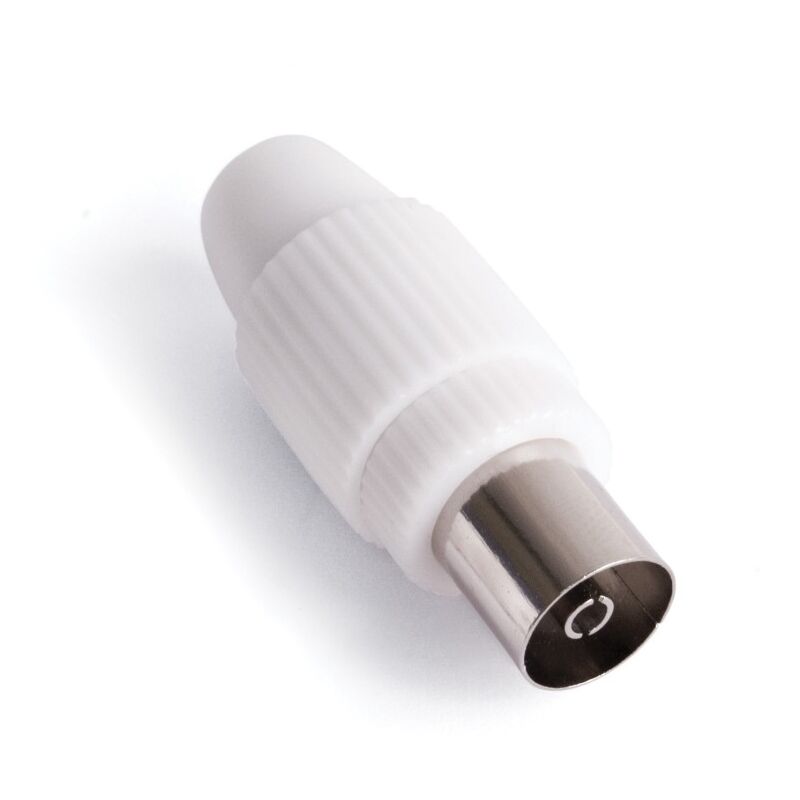 Conector antena coaxial hembra recto axil