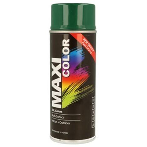 Pintura spray maxi color brillo 400 ml ral 6005 verde musgo