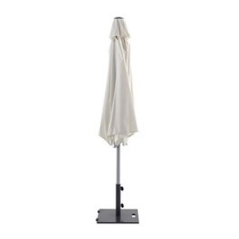 Parasol aluminio blanco non 3 m tubo 48 mm