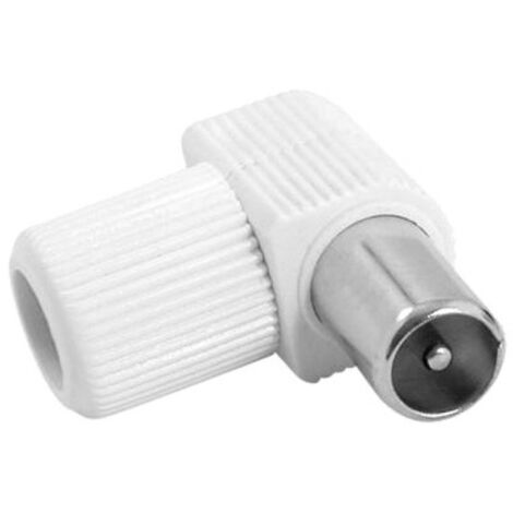Conector antena coaxial macho acodado 9,5mm axil