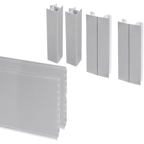 Emuca Lote de 2 zócalos para cocina Plasline con accesorios de unión ...