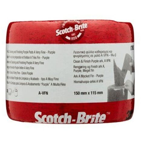 Estropajo limp 150mmx115mm alu rollo clean&finish scotch-bri