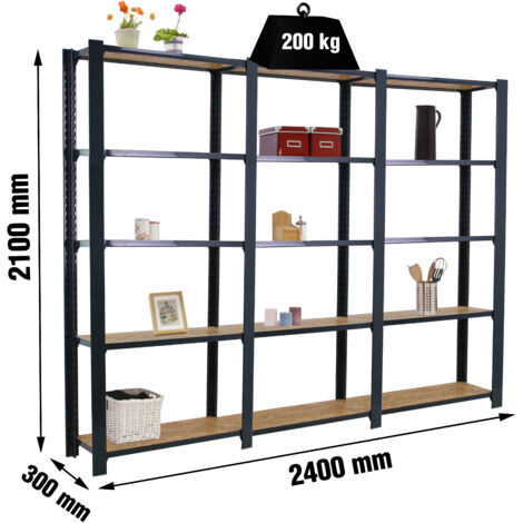 Officlick 5/300 Wood 2400 Antracita/osb 2100x2400x300