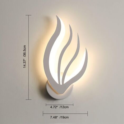 COMELY LED Wall Light, 15W 1100LM Modern Wall Lamp, Creative Acrylic ...