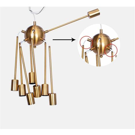 COMELY Sputnik Lamp Chandelier Vintage Pendant Light Fixture Satellite ...
