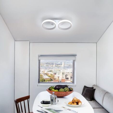 COMELY LED Ceiling Light, Round Ceiling Luminaire with 2 Rings 20W ...