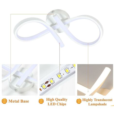 COMELY Creative Design LED Ceiling Light Number 8 White Ceiling Light ...