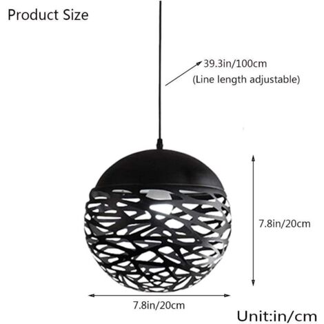 COMELY Hollow design black chandelier, exquisite design, simple and ...
