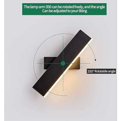 COMELY Modern LED Wall Light, 8W Adjustable Angle Wall Lamp, 30CM ...