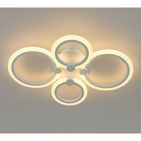 COMELY Modern LED Ceiling Light - Creative 4 Heads 34W Ceiling Lamp ...