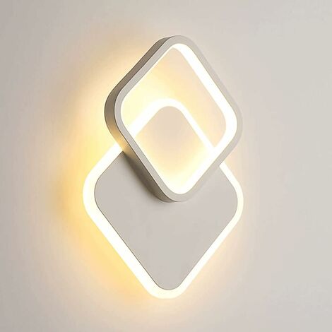 COMELY Modern Creative Square Wall Light, 21W LED Double Layer Acrylic ...