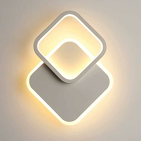 COMELY Modern Creative Square Wall Light, 21W LED Double Layer Acrylic ...