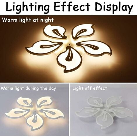 COMELY Modern LED Ceiling Light Creative Flower Shape Design Ceiling ...