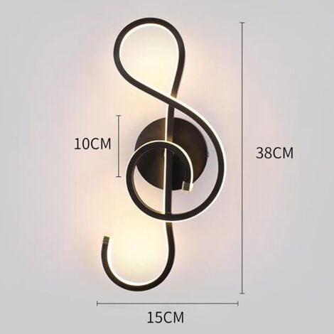 COMELY 22W Creative Modern LED Wall Light Indoor Wall Lamp LED Wall Lamp Aluminum Music Symbol ...
