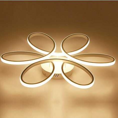 COMELY Modern Monobloc LED Aluminum Ceiling Light White Floral Recessed ...