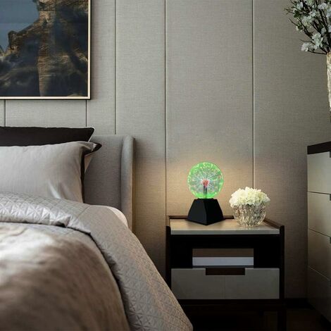 COMELY Inch Plasma Ball Lamp, Magic Plasma Ball Light, Touch Sensitive ...