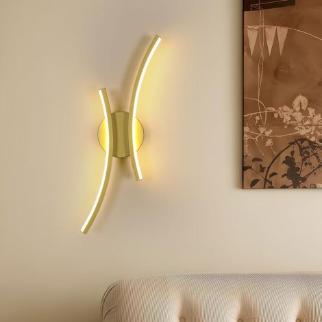 COMELYGold LED Wall Light, 20W LED Indoor Wall Lamp Warm White 3000K ...