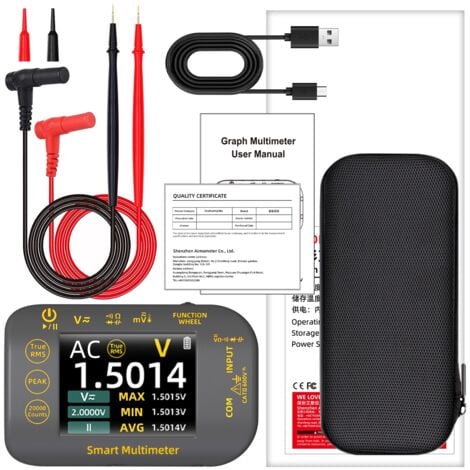 Multimètre numérique photovoltaïque BSIDE 20 000 points True RMS ...