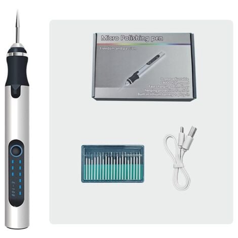 Stylo graveur électrique sans fil, mini outil de gravure professionnel rechargeable par USB pour ...