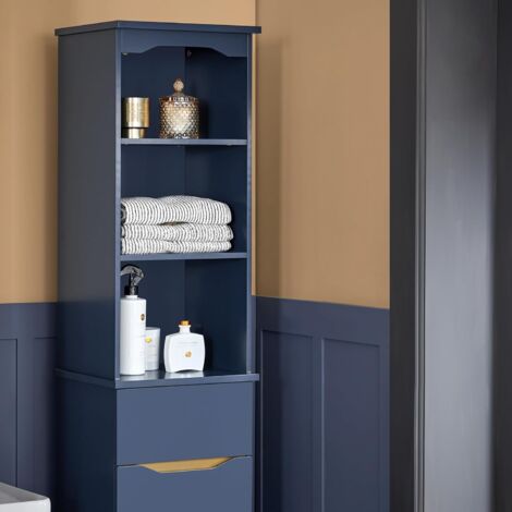 Blue tall cabinet store