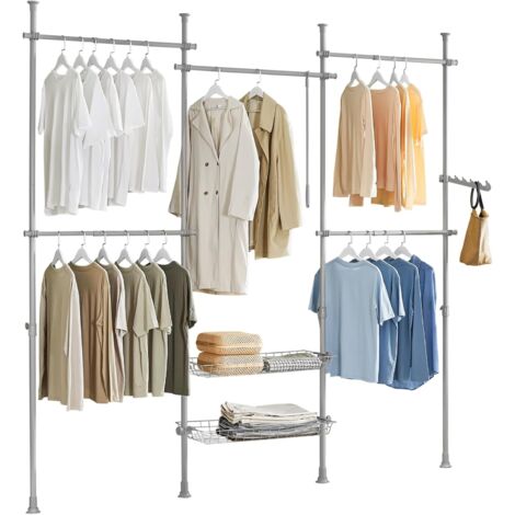 SoBuy Hanging Rail Telescopic Storage Shelving,KLS04-HG