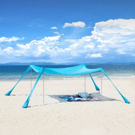 SoBuy Beach Tent Sun Shelter Beach Shelter Canopy Portable Beach Sun ...