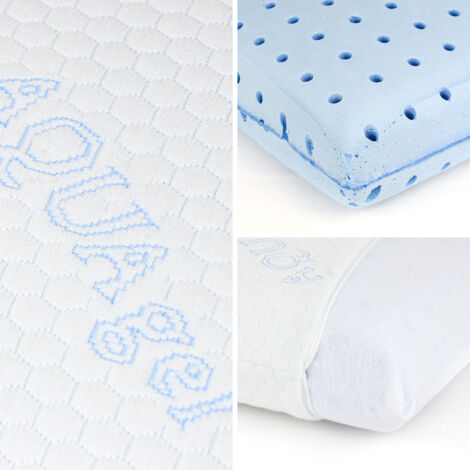 Oreiller DOZZA mousse à mémoire de forme moulée Aquagel 40x60 cm